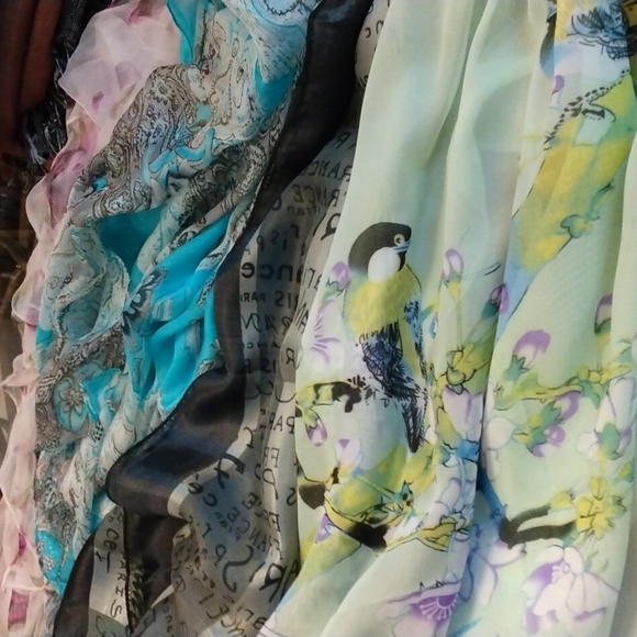Accessories | Four 10 Polyester Scarves | Poshmark